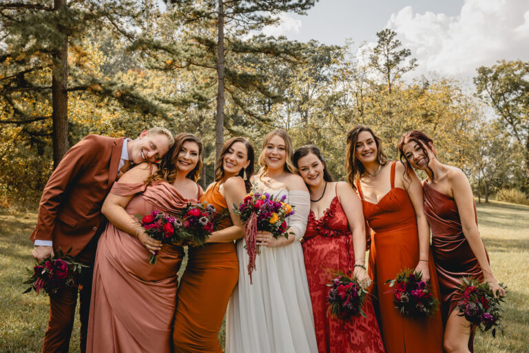 BEKAH + TONY // a colorful + carefree woodsy wedding at Lost Hill Lake ...