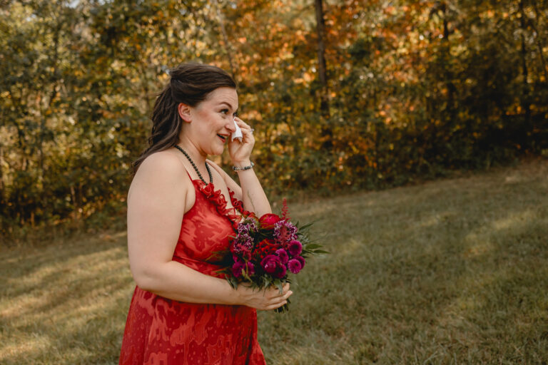 BEKAH + TONY // a colorful + carefree woodsy wedding at Lost Hill Lake ...